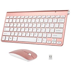 Wireless Keyboard and Mouse - Rose / Gold
