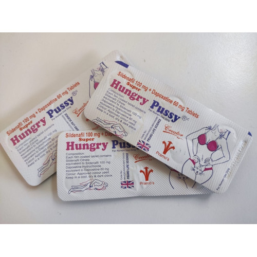 Hungry Pussy Sildenafil 100mg + Dapoxetine 60mg Tablets